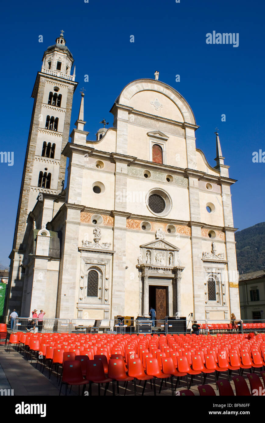 The Basilica della Madonna di Tirano, built after the Virgin Mary ...