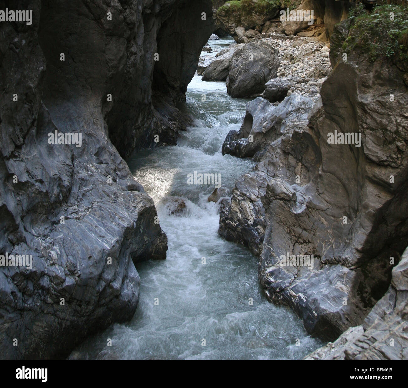 Austria, Salzburg, Liechtensteinklamm gorge in St. Johann im Pongau ...