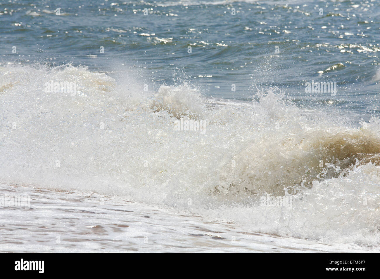 Sea surf great wave break on coastline Stock Photo - Alamy