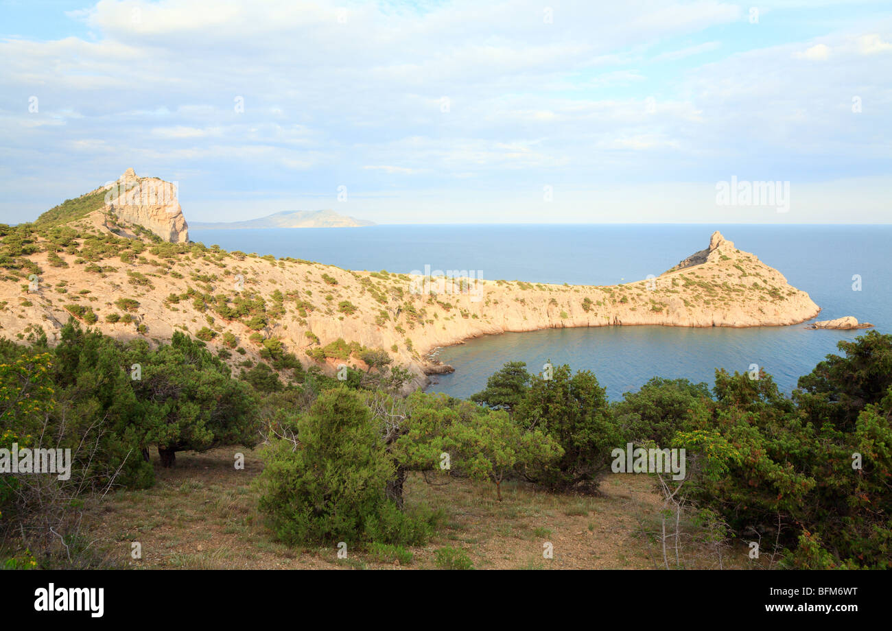 coastline of "Novyj Svit" reserve (Crimea, Ukraine, "Capchik Cape" on ...