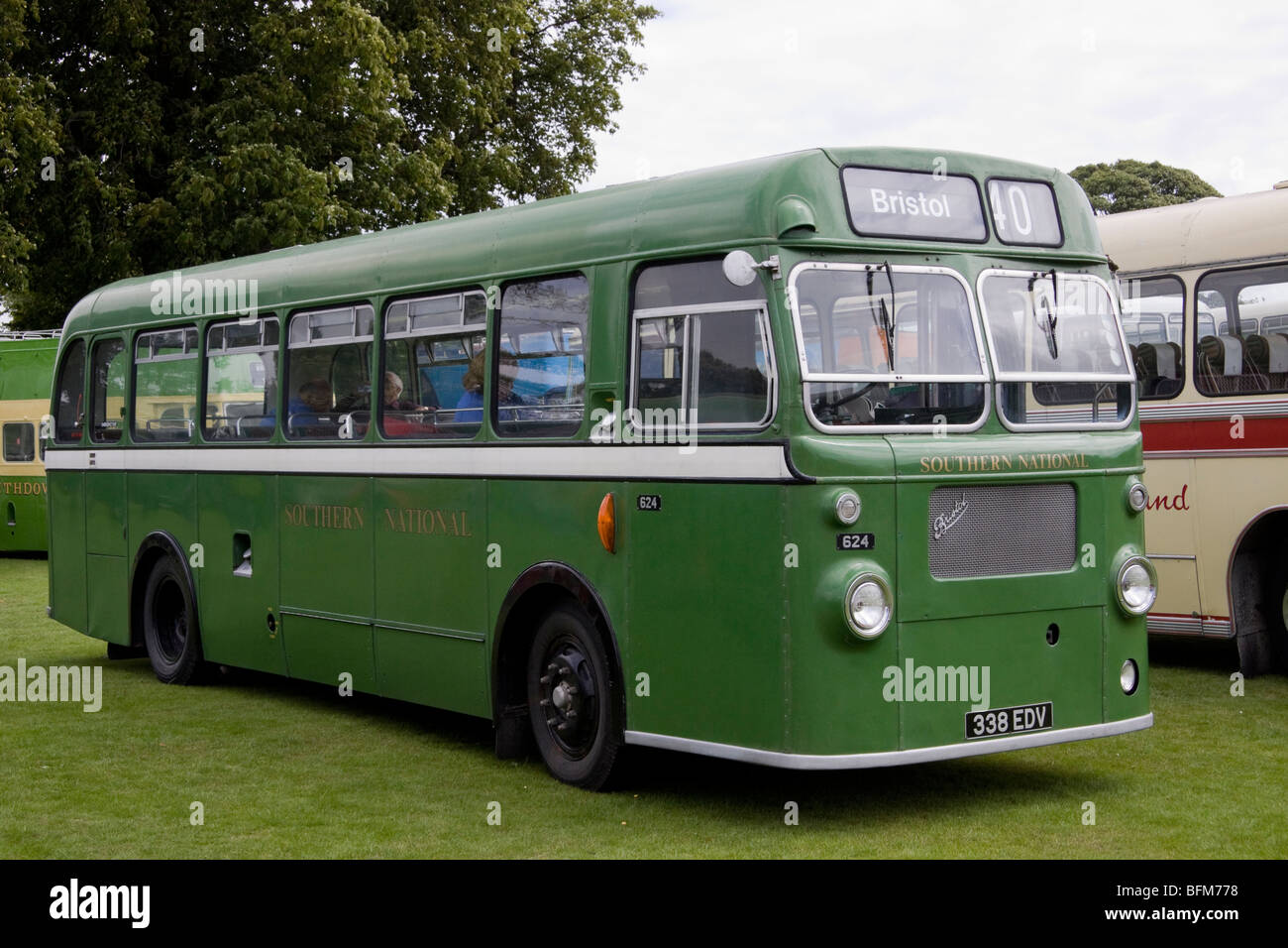 1960 Bristol SUL4A-ECW Southern National Bus Stock Photo - Alamy