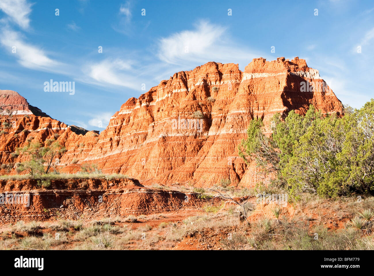 Sandstone formations in Palo Duro Canyon State Park in Texas Stock ...