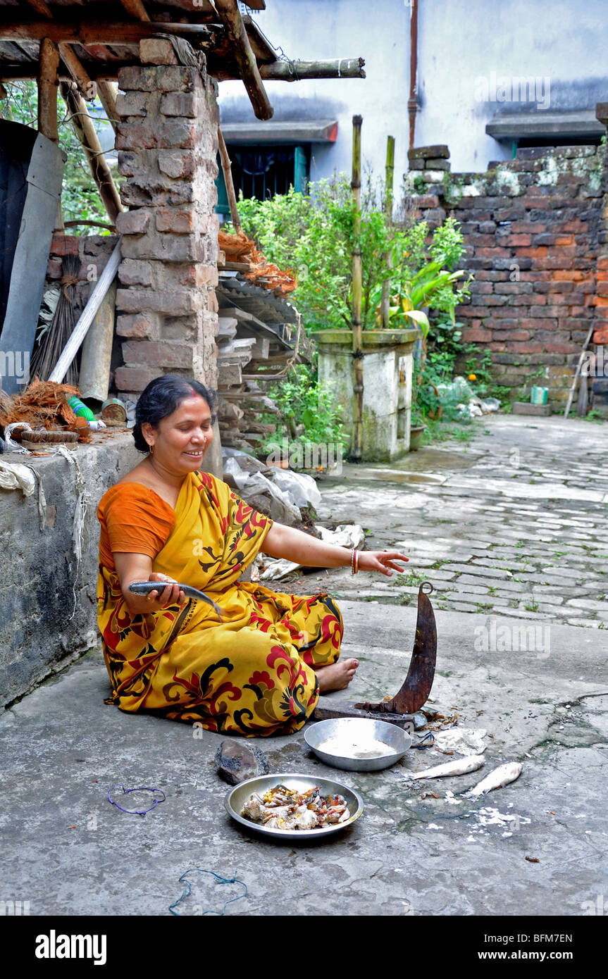 Morning light in Rajarhat Village, outside Kolkata (Calcutta), West ...
