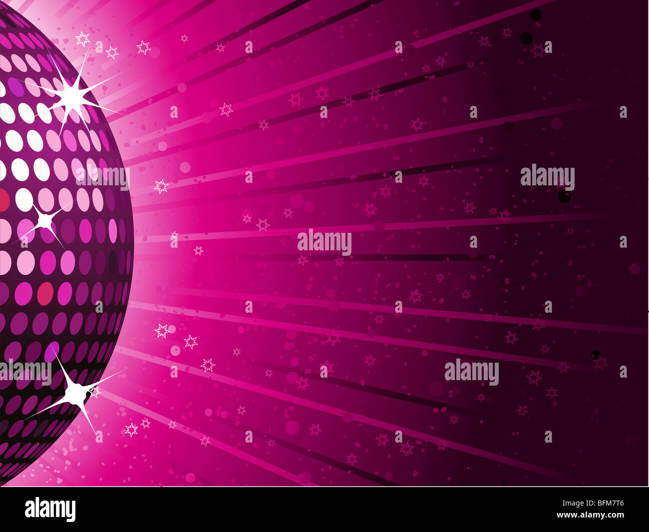 Sparkling pink disco ball Stock Photo - Alamy