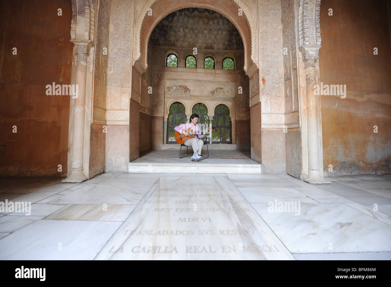 Classical guitarist, Samantha Muir, playing in the Royal Chapel ...