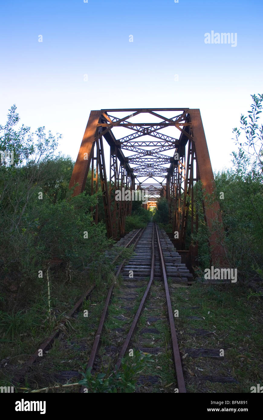 The Gustave Eiffel bridge in Garzon, near Jose Ignacio, Uruguay Stock ...