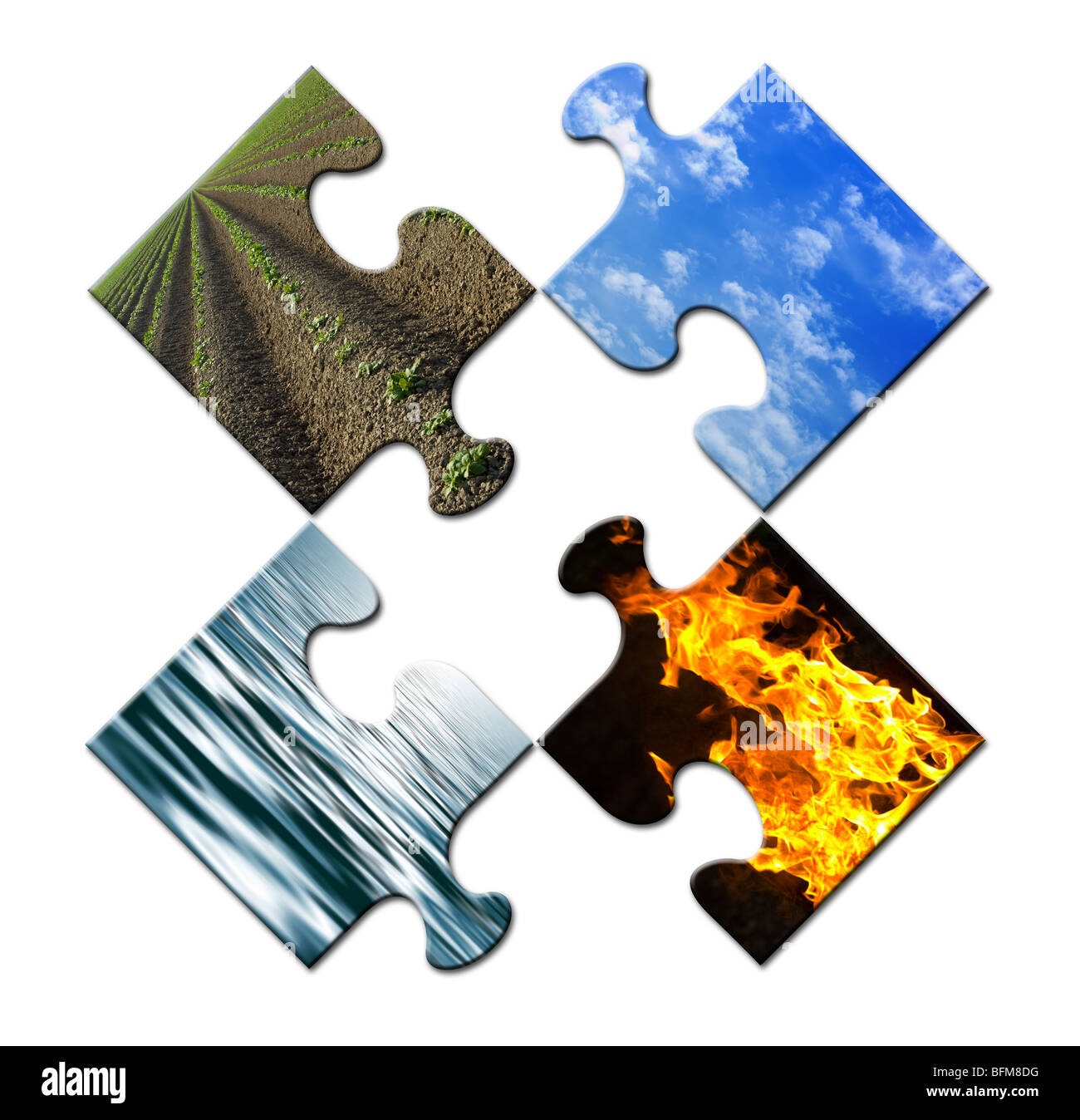 Four elements classical Cut Out Stock Images & Pictures - Alamy