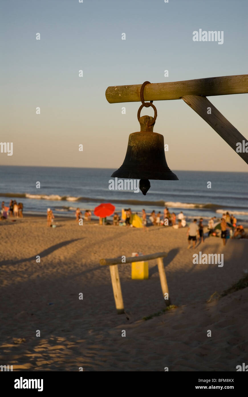 bell outiside La Huella, Jose Ignacio beach, Uruguay Stock Photo - Alamy