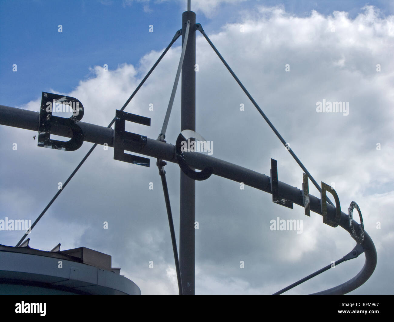 Tooting Bec Lido Entrance Sign Stock Photo - Alamy