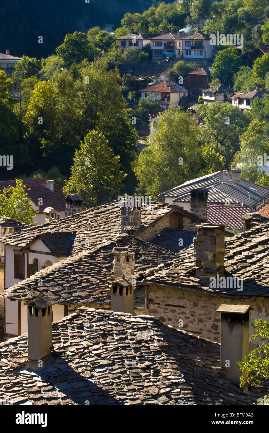 Typical Balkan village Shiroka Luka Bulgaria Stock Photo - Alamy
