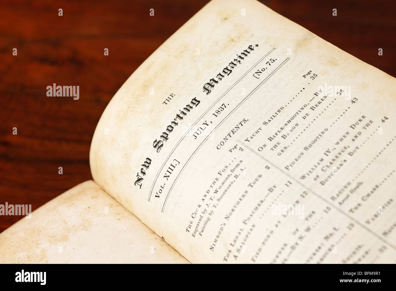 Old antique magazine hi-res stock photography and images - Alamy