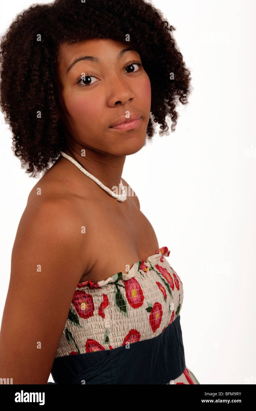 headshot of a beautiful young Cuban woman Stock Photo - Alamy