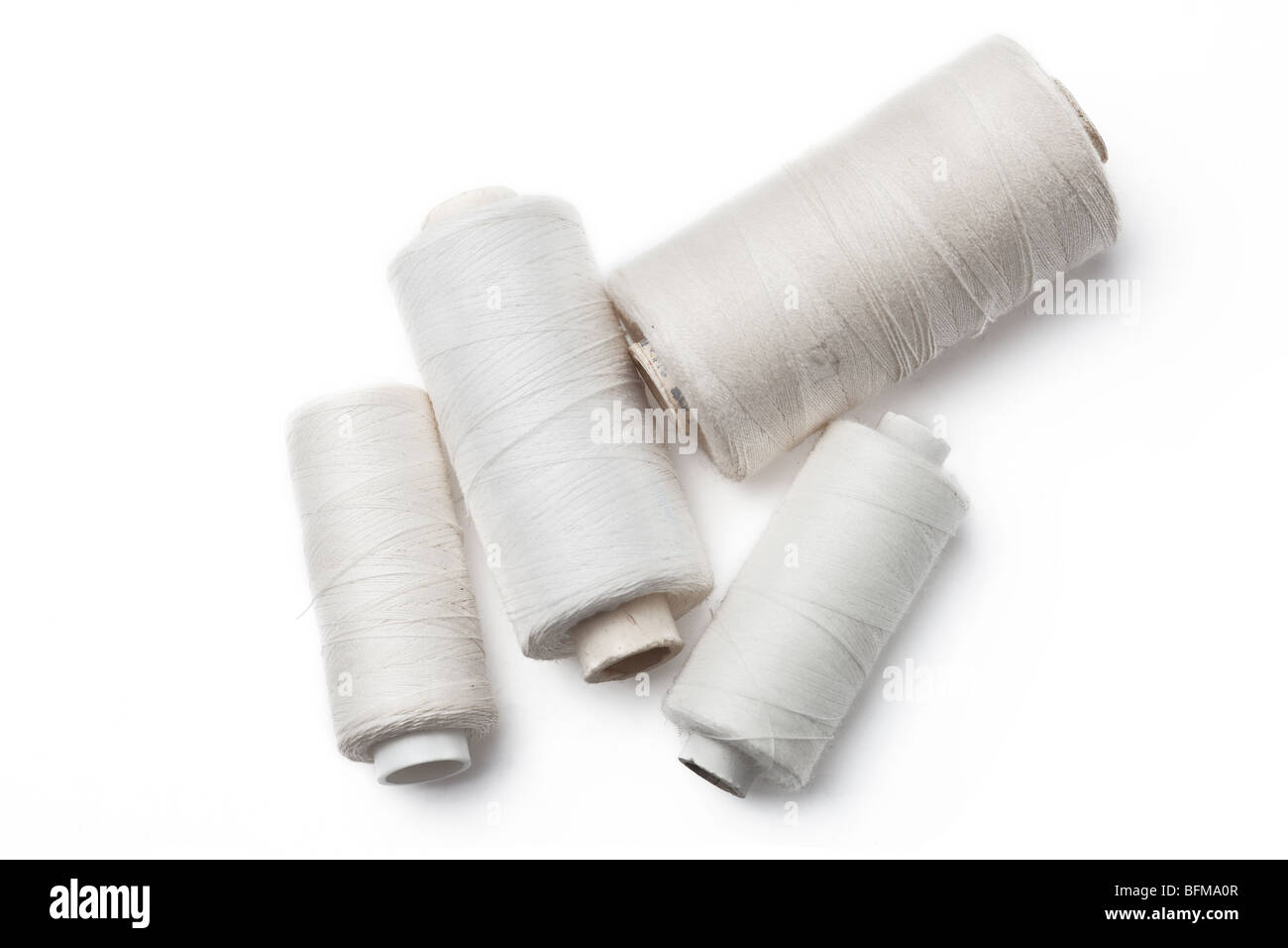 white threads on white background Stock Photo - Alamy