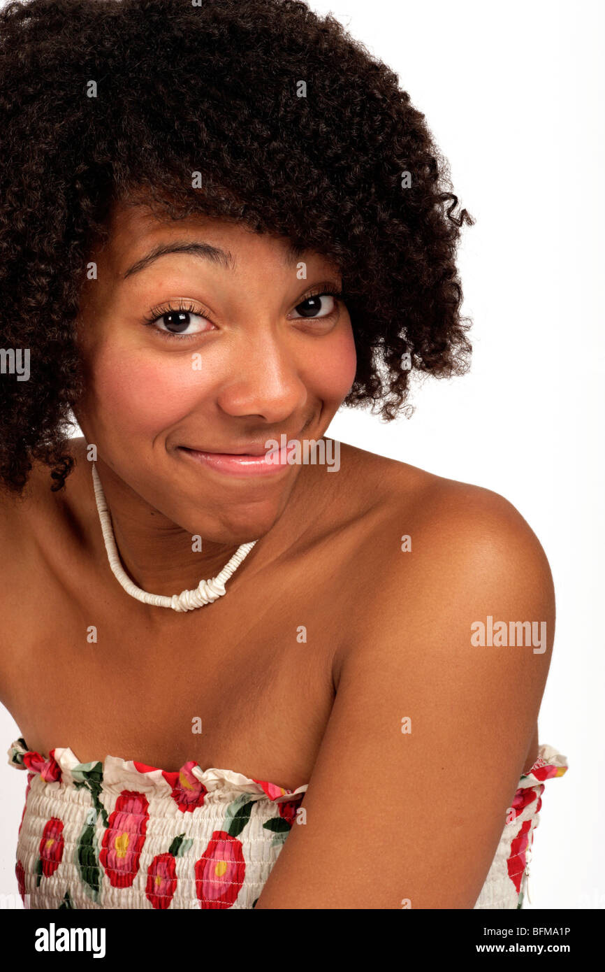 young african woman giving a knowing look Stock Photo - Alamy young african woman giving a knowing look Stock Photo - Alamy