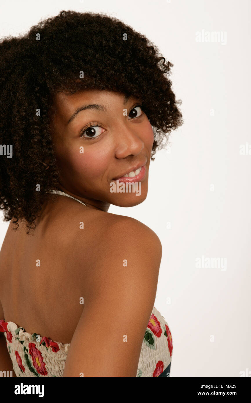 headshot of a beautiful young Cuban woman Stock Photo - Alamy