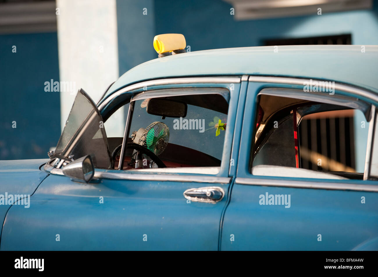 Inside antique car in Mantanzas, Cuba Stock Photo - Alamy