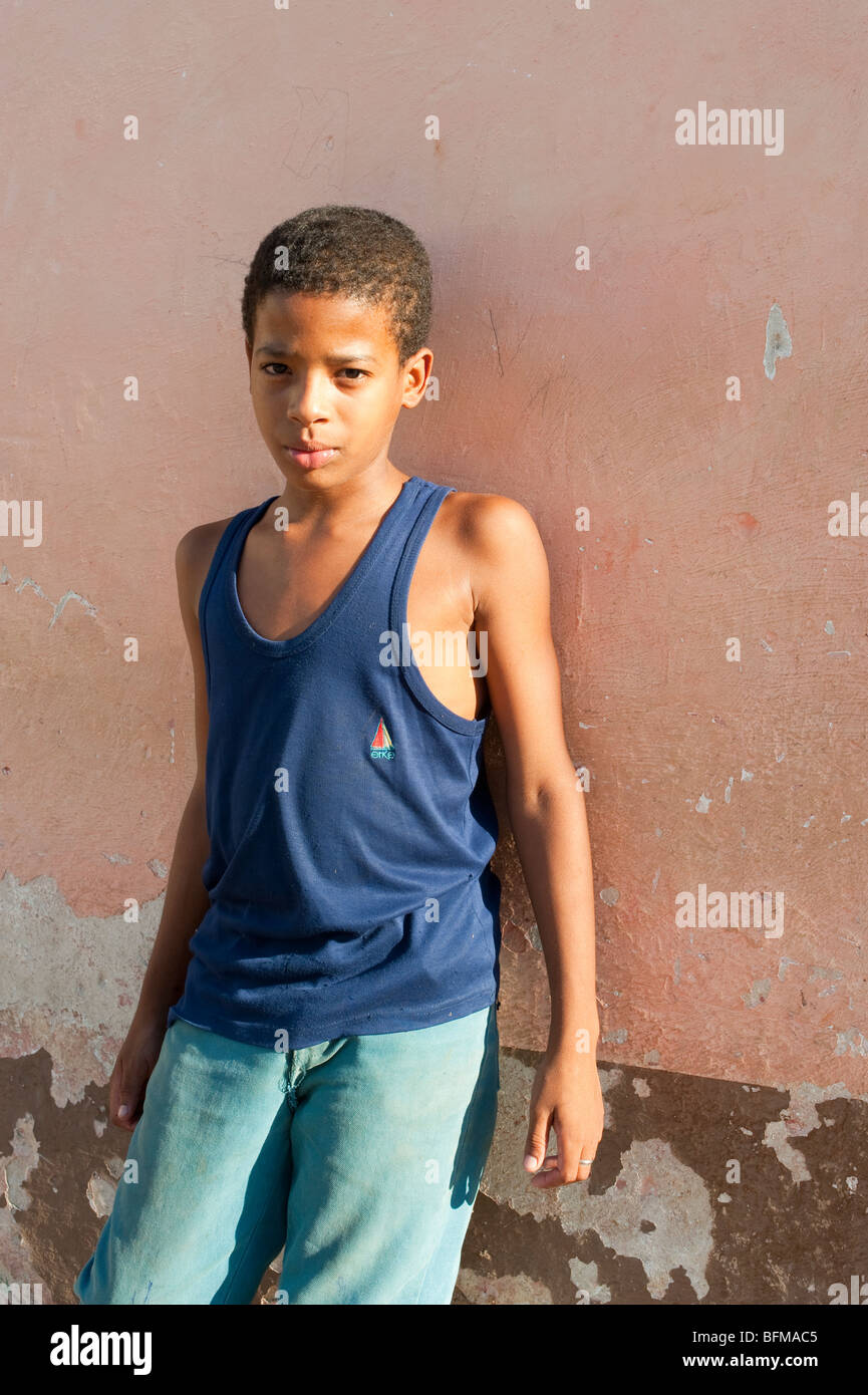 Young Boy from Trinidad, Cuba Stock Photo - Alamy