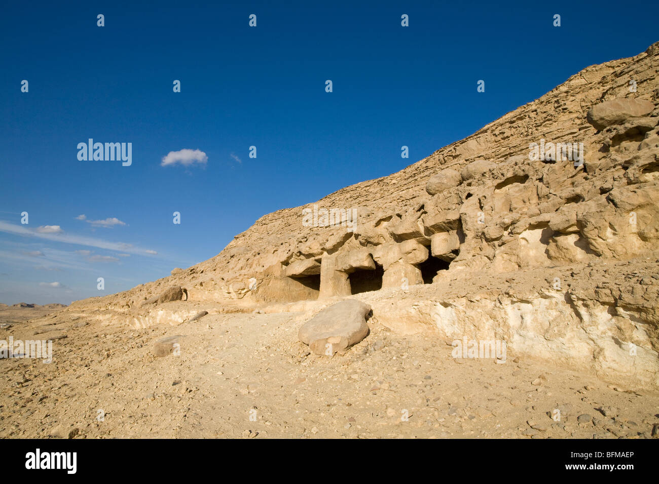 The rock tombs of Beni Hassan between Minya and Mallawi, Middle Egypt ...