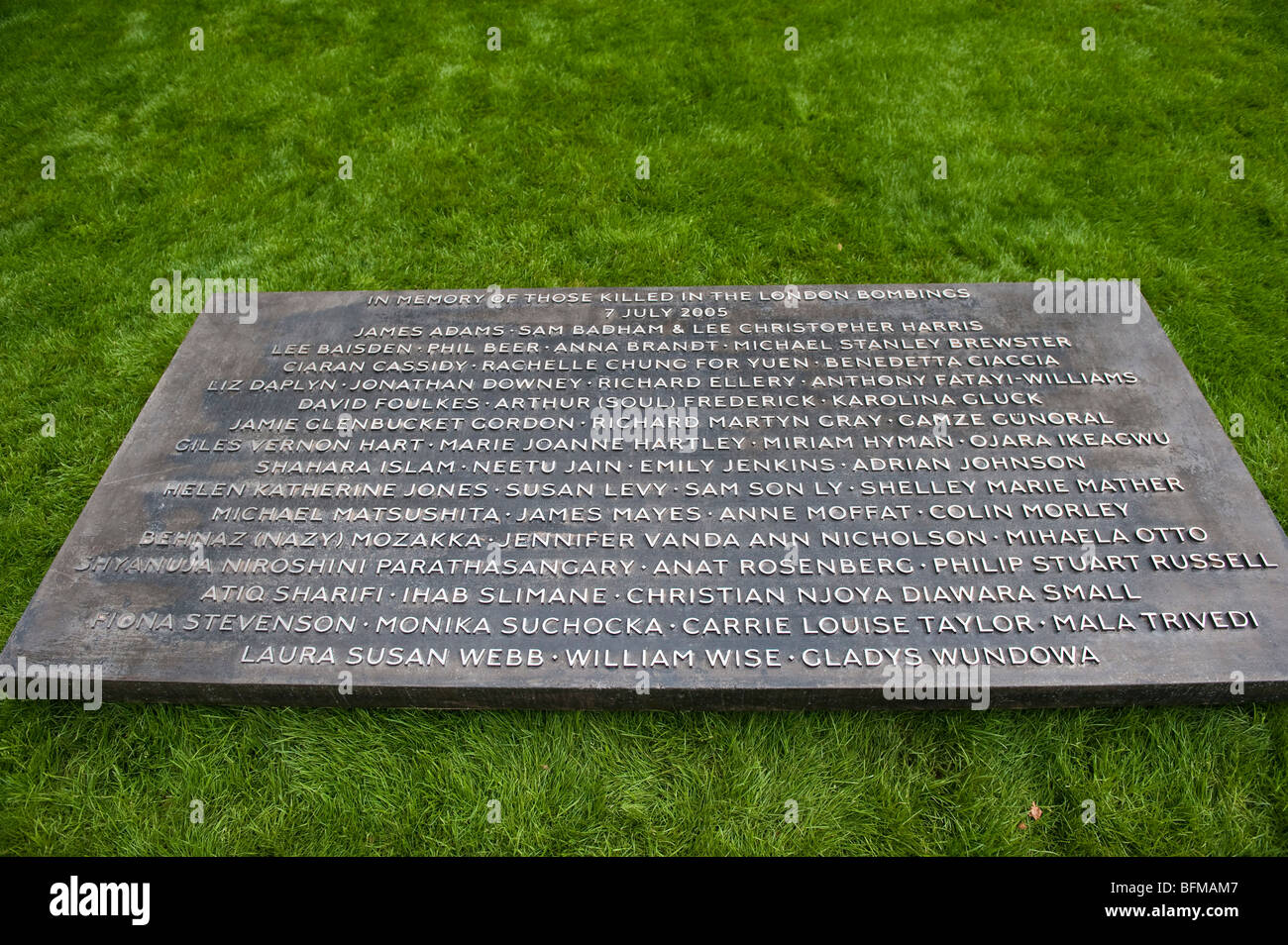 The 7/7 London bombing Memorial Stock Photo - Alamy