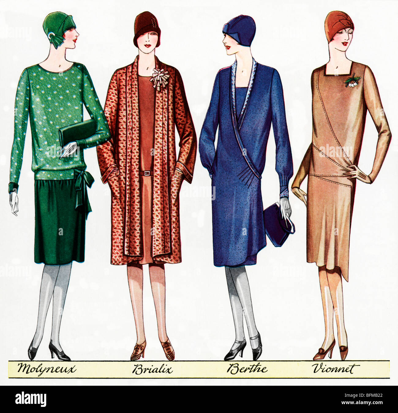Fashion illustration 1920s hi-res stock photography and images - Alamy