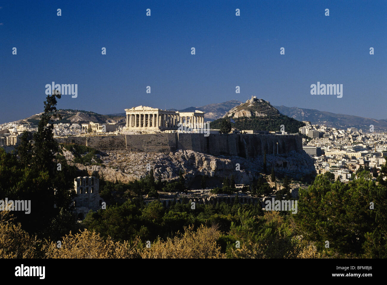 The Parthenon located on the Acropolis in Athens, Greece Stock Photo ...