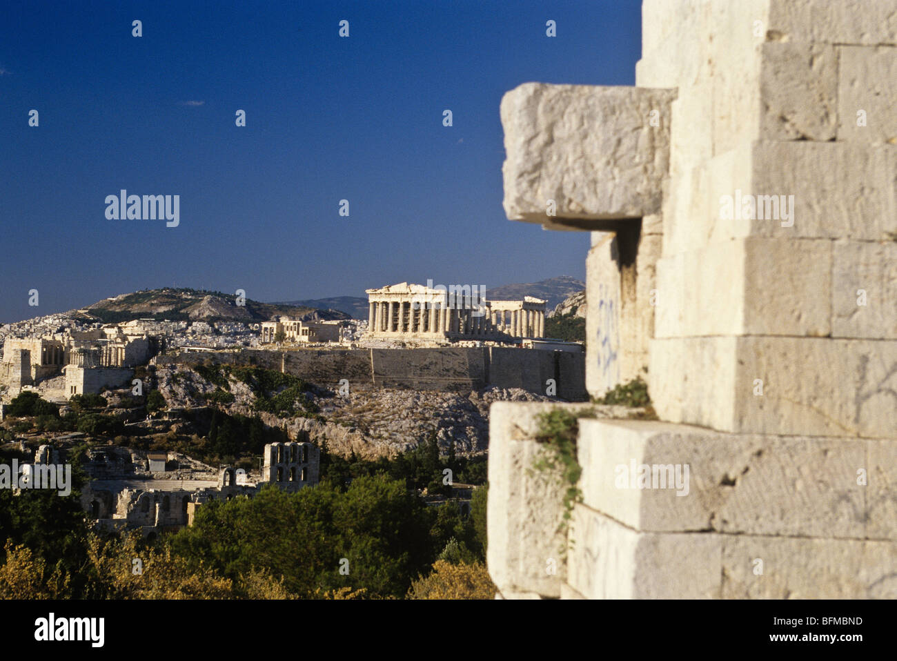 The Parthenon located on the Acropolis in Athens, Greece Stock Photo ...