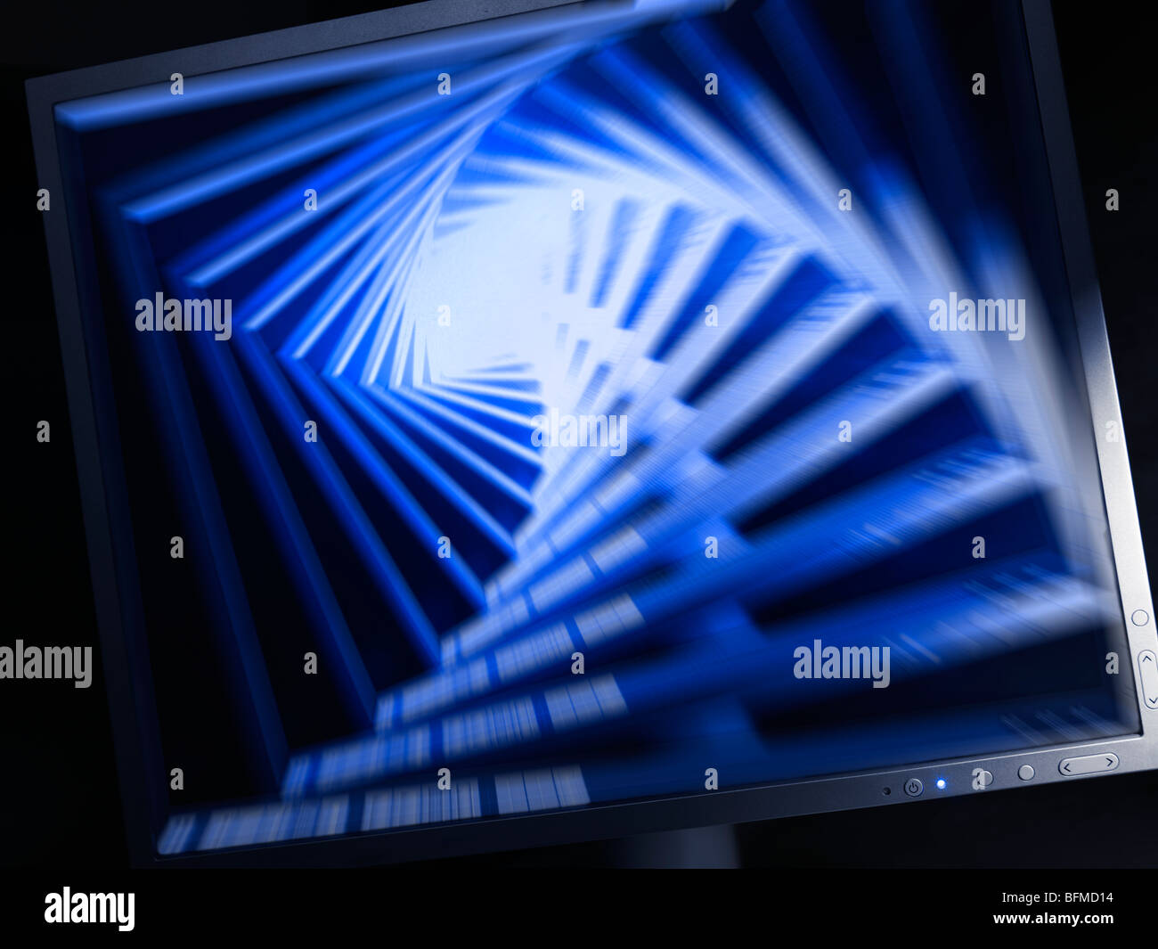 Abstract repeating picture inside a computer display Stock Photo - Alamy