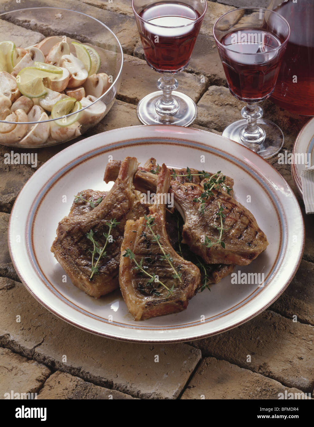 Herb Roasted Ram Stock Photo - Alamy
