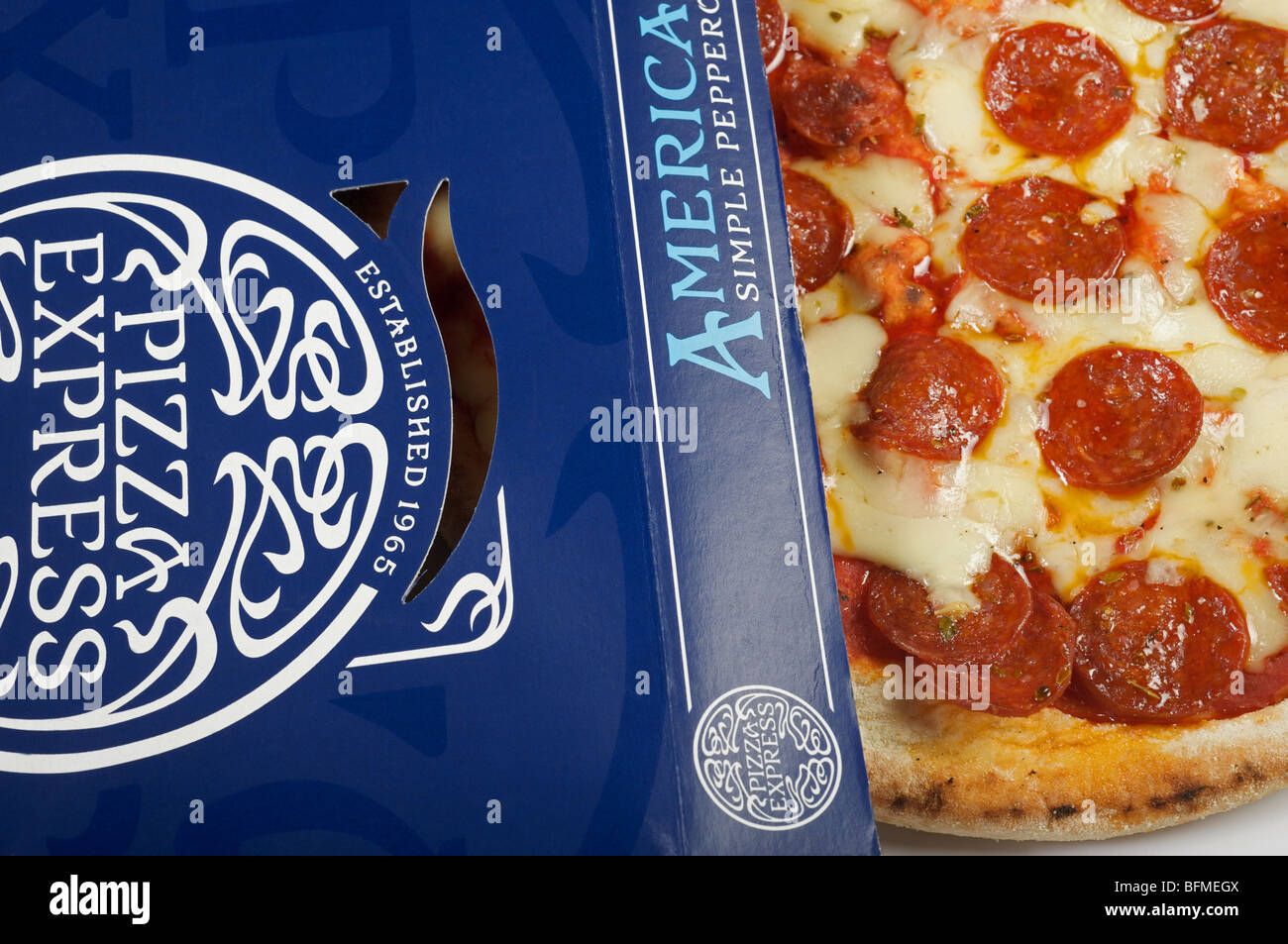 Take-away pepperoni pizza from Pizza Express which are available from ...