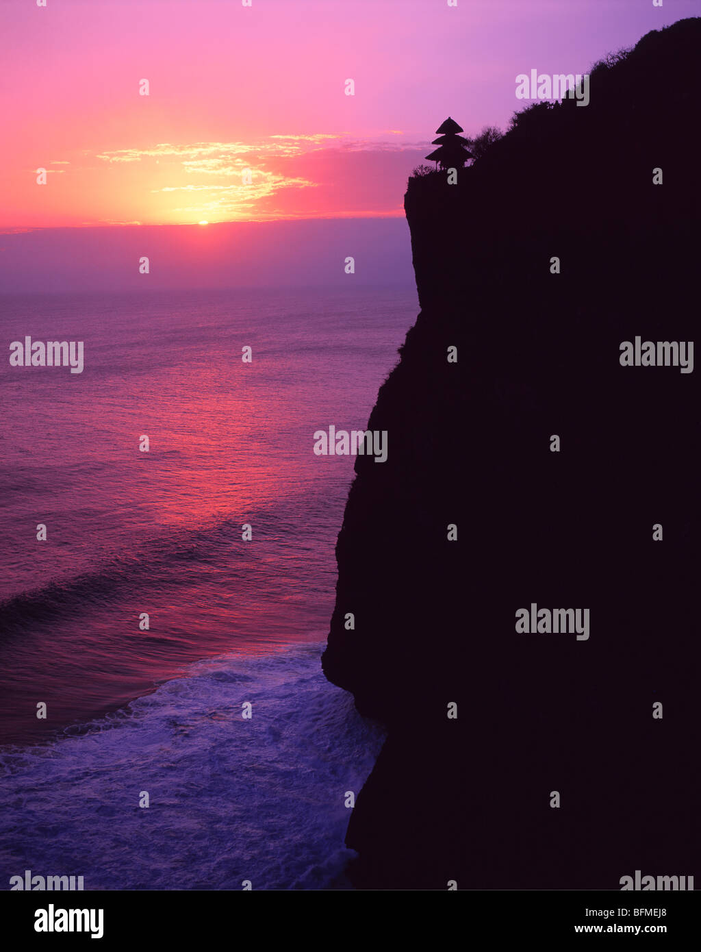 Uluwatu Temple at sunset, Bali, Indonesia Stock Photo - Alamy