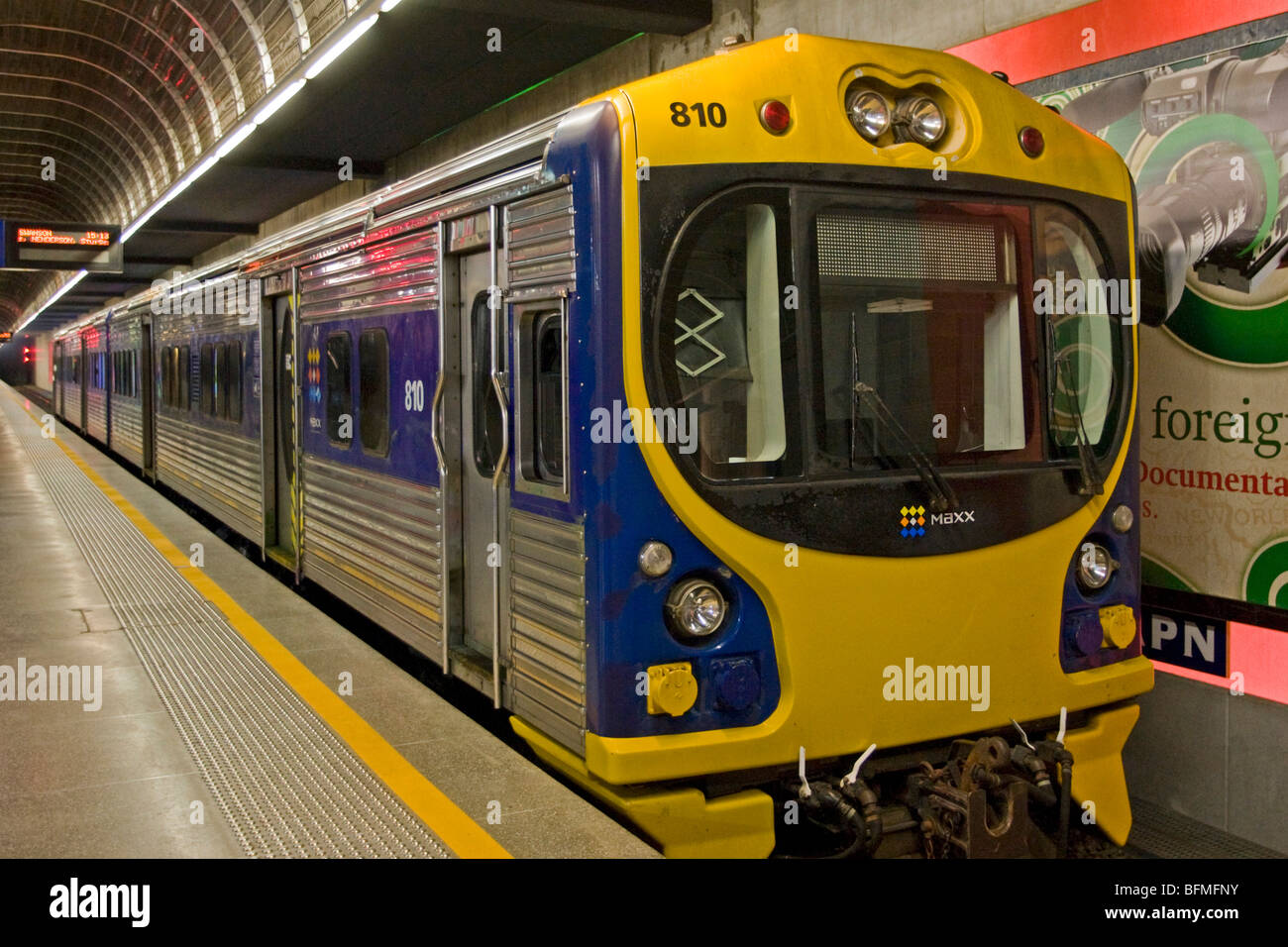 An ADL class diesel multiple unit (DMU) train at Britomart Railway ...