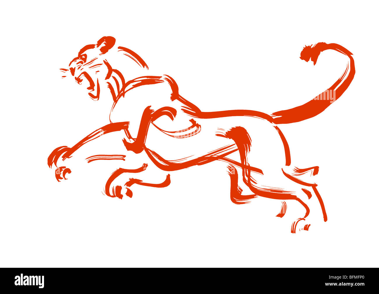 Pouncing lion hi-res stock photography and images - Alamy