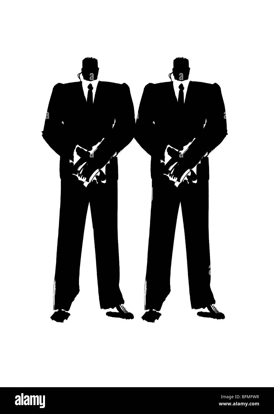 Bodyguard standing security illustration hi-res stock photography and ...