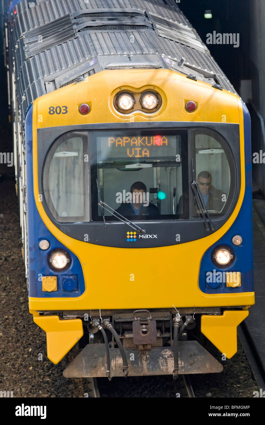 An ADL class diesel multiple unit (DMU) train, Auckland, New Zealand ...