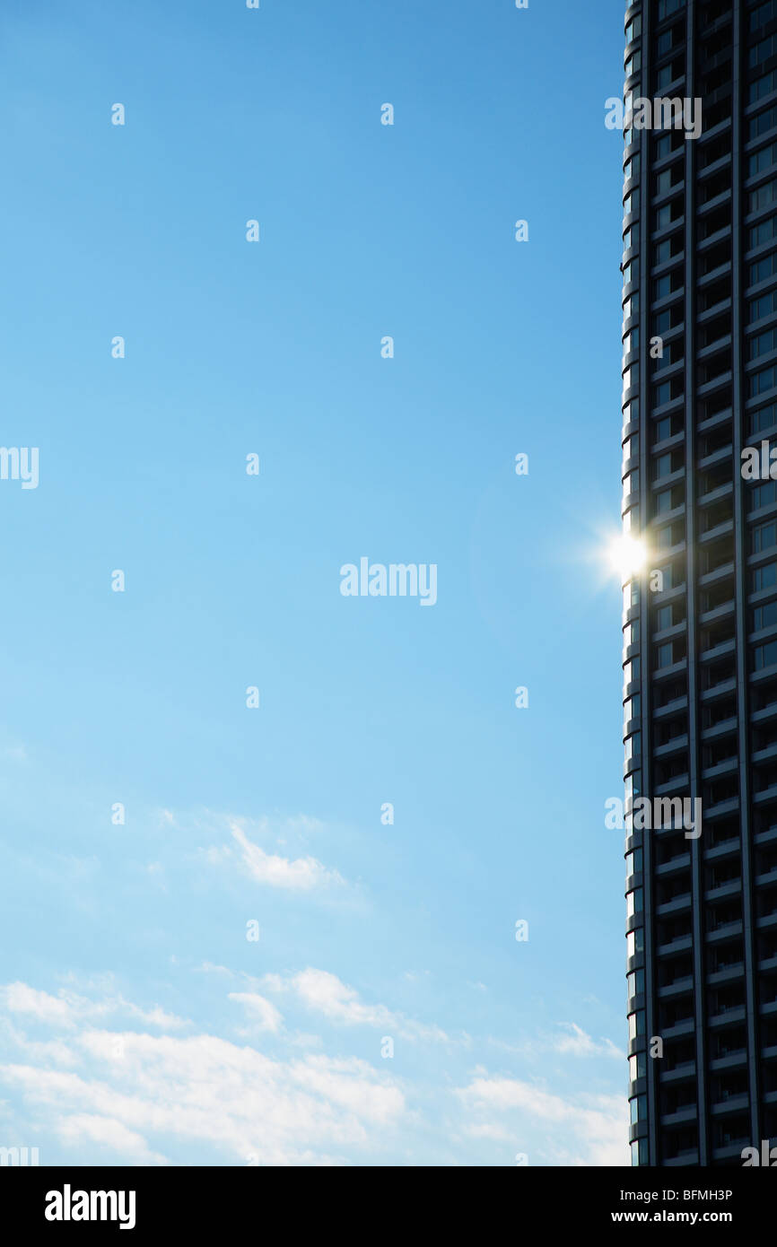 High rise apartment building, Ota ward, Tokyo Prefecture, Honshu, Japan ...