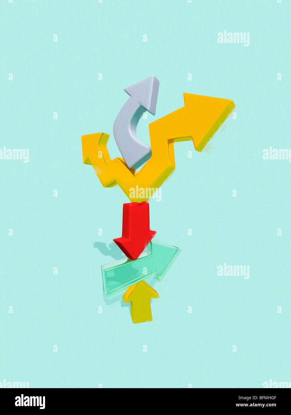 Stack of arrows Stock Photo - Alamy