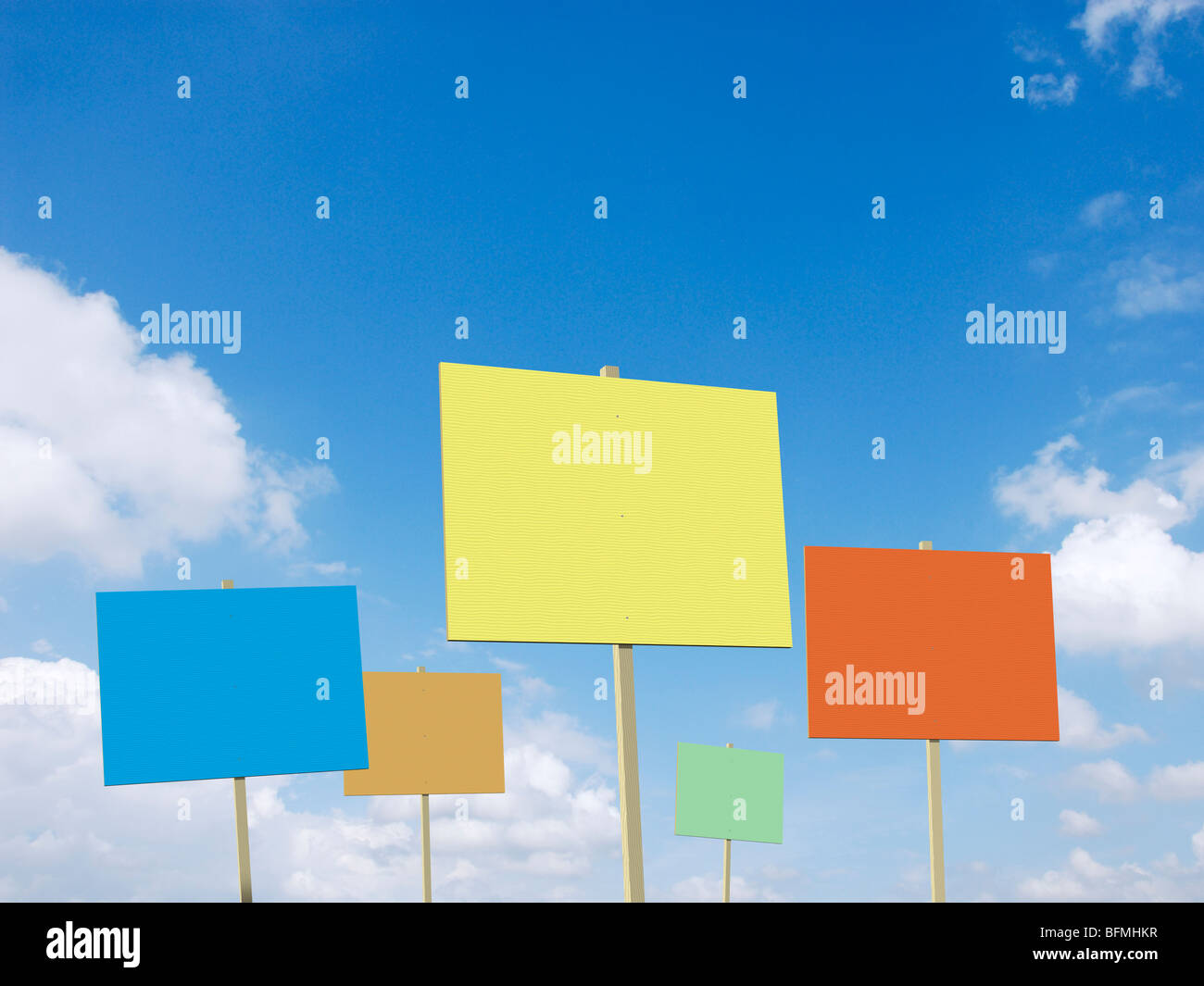 Protest placards blank hi-res stock photography and images - Alamy