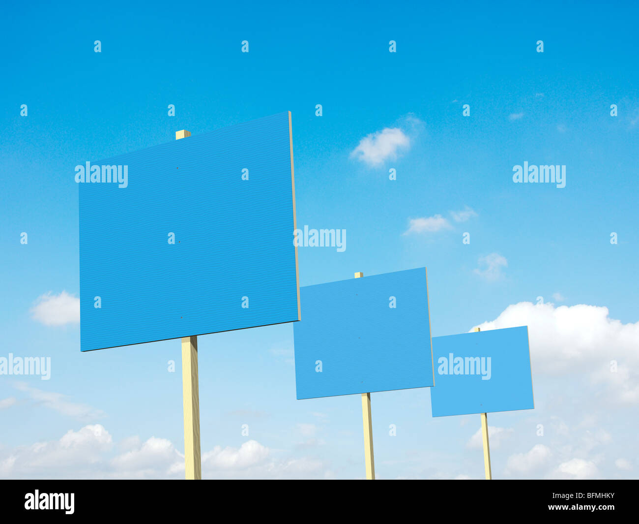 Placards blank hi-res stock photography and images - Alamy
