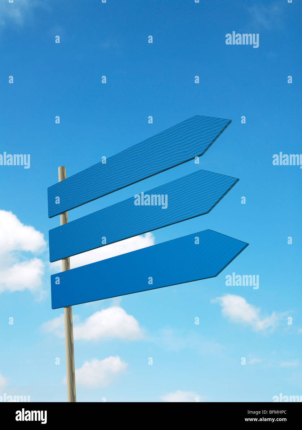 Arrow signs facing the same direction Stock Photo - Alamy
