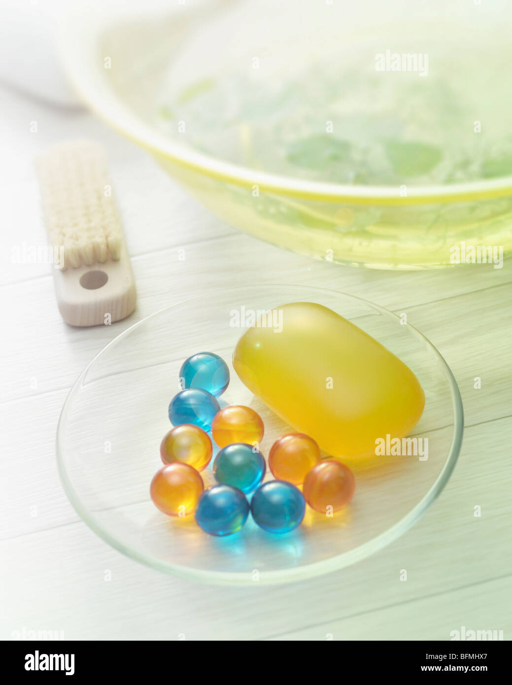 Soap and bath beads hi-res stock photography and images - Alamy