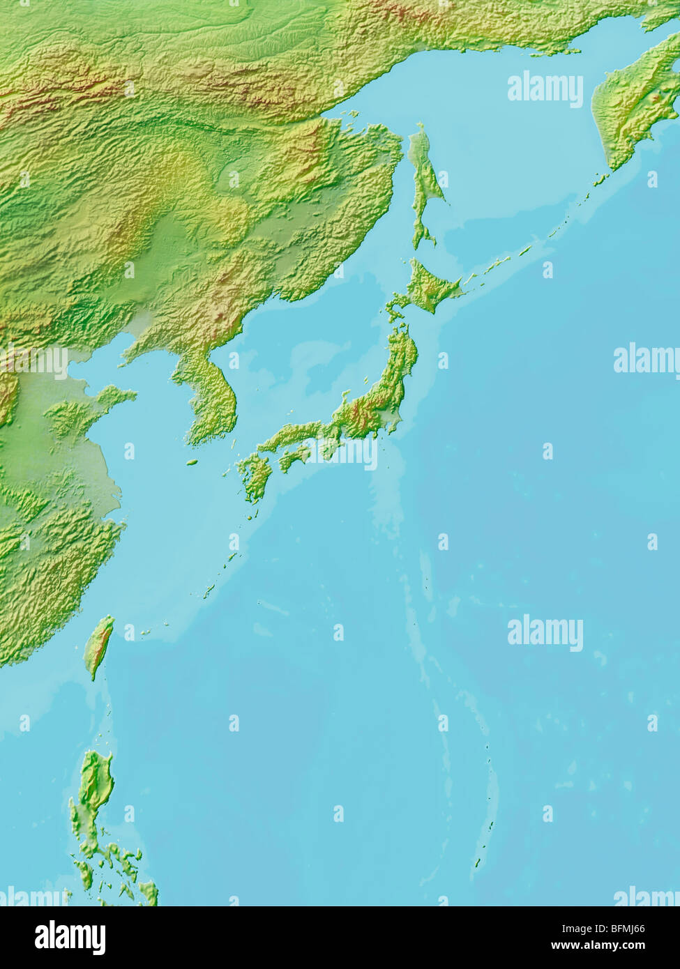 Map of Japan blue background Stock Photo - Alamy