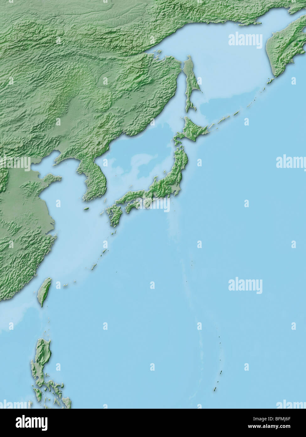 Map of Japan blue background Stock Photo - Alamy