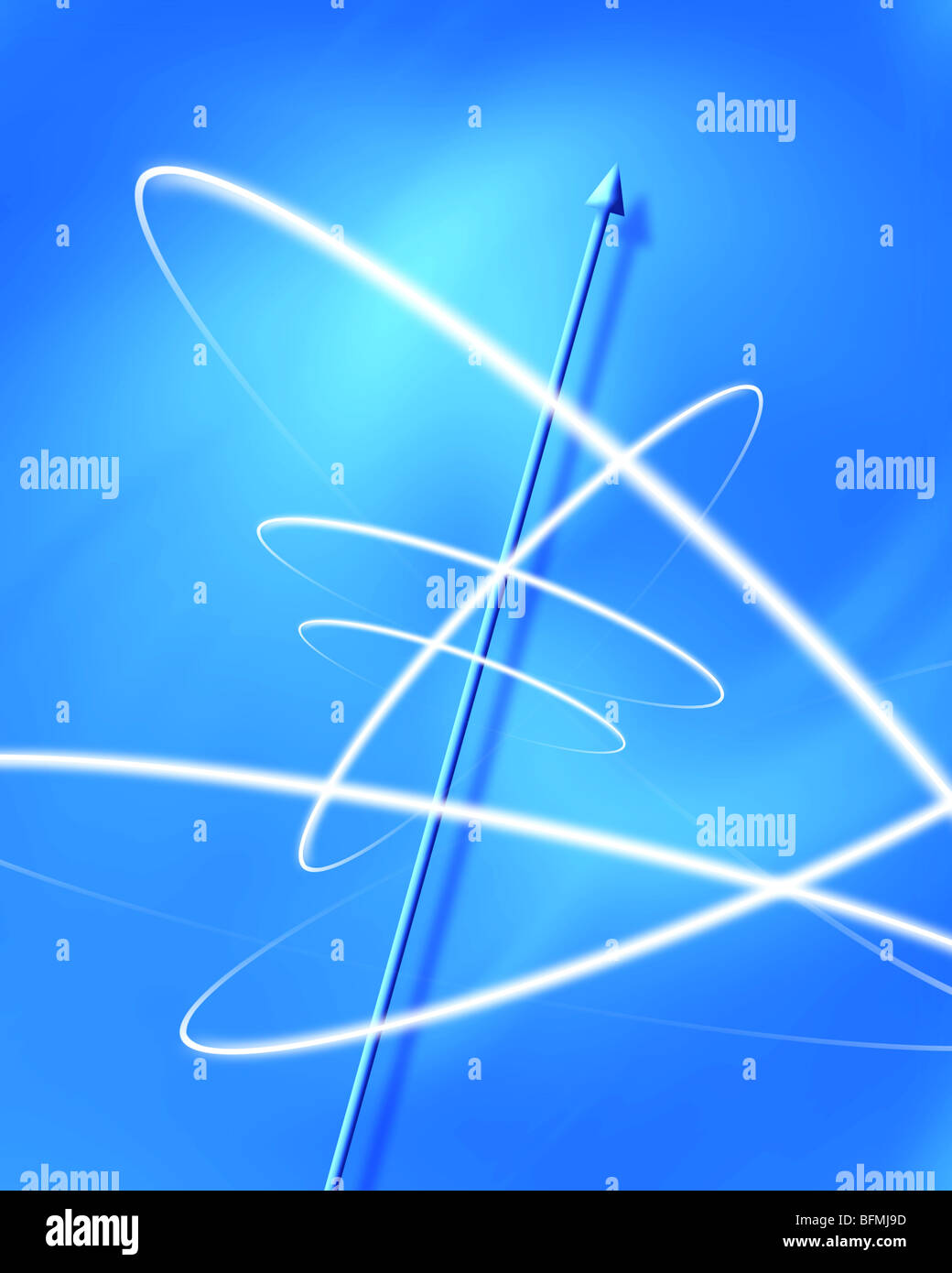 Rings and arrow Stock Photo - Alamy