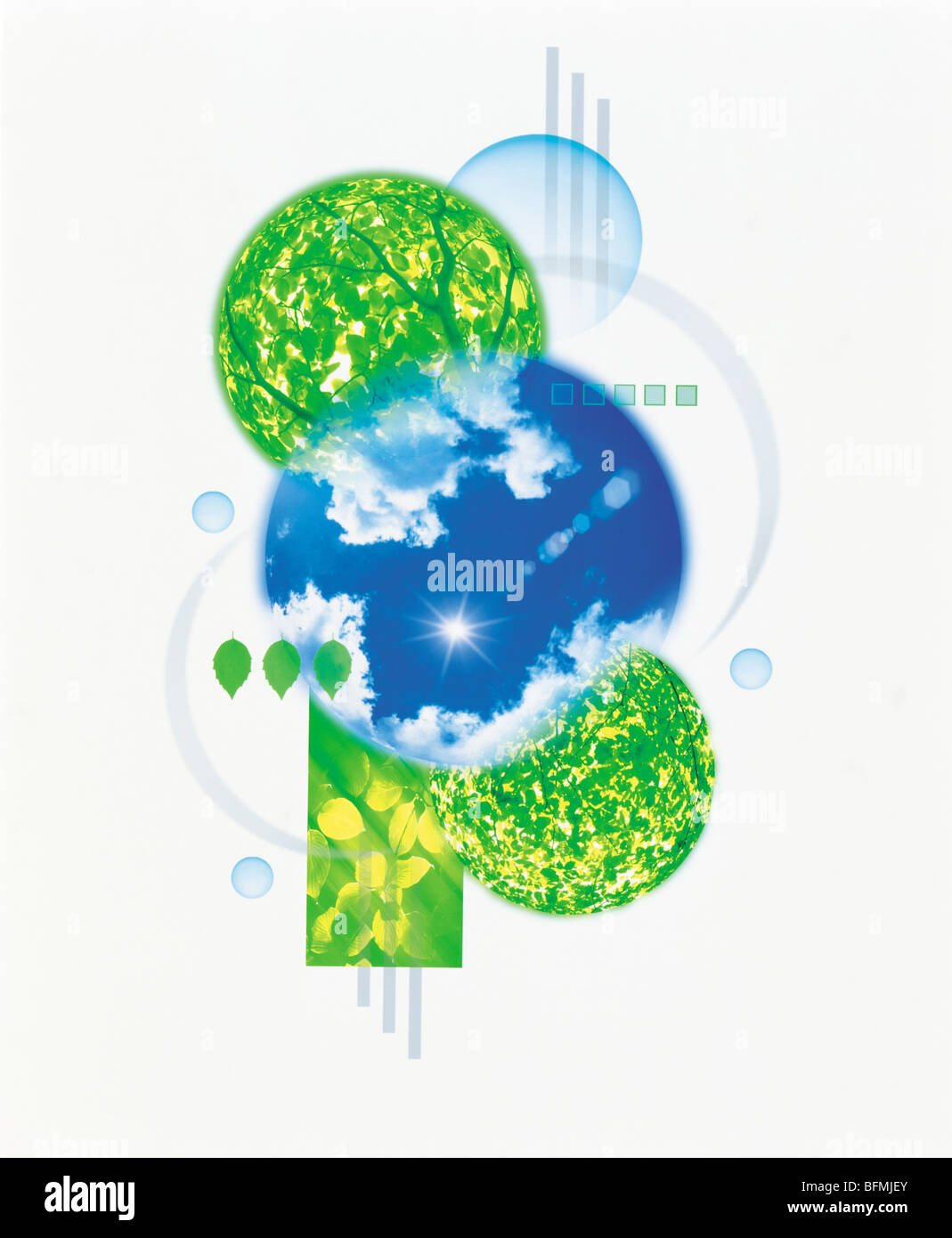 Composite of sky and trees Stock Photo - Alamy