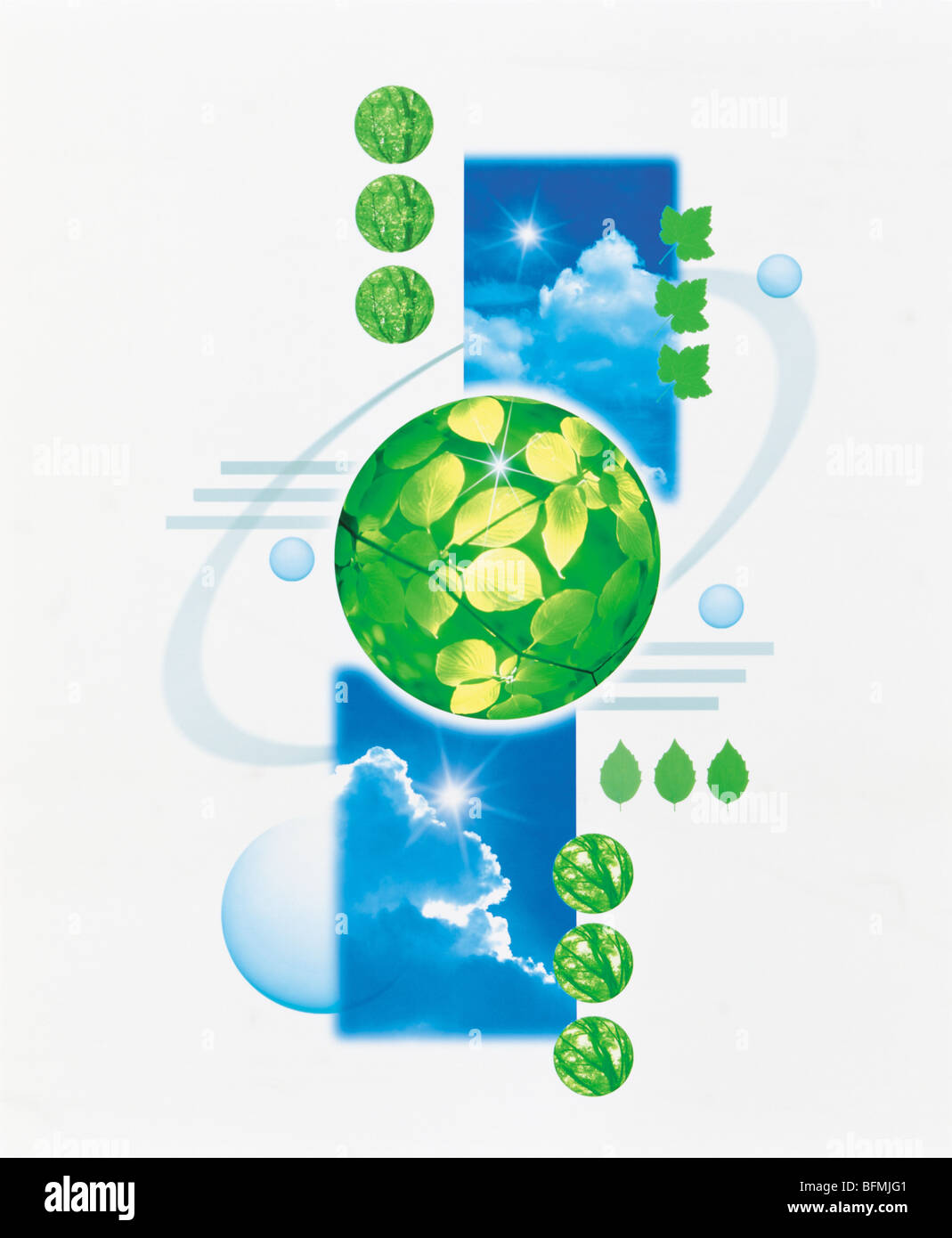 Composite of sky and trees Stock Photo - Alamy