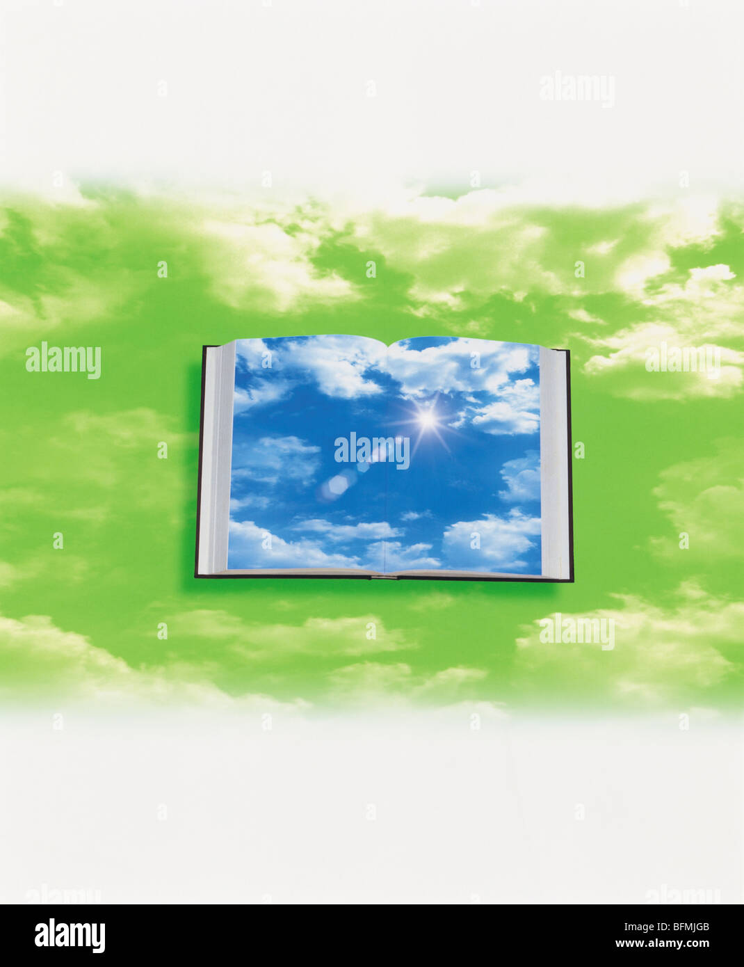 Open book sun cloud hi-res stock photography and images - Alamy
