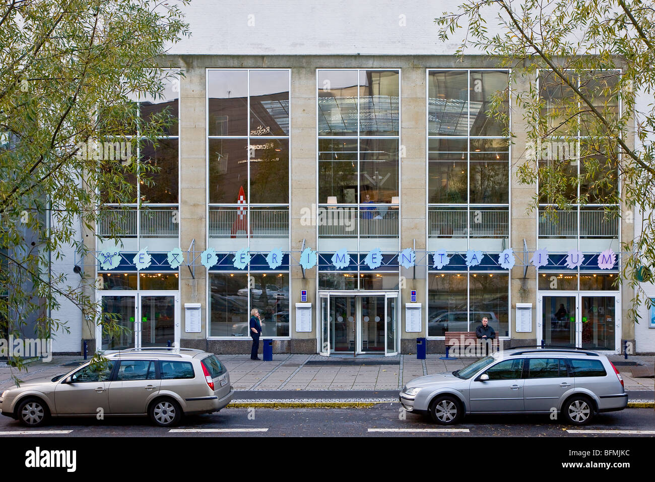The main entrance to the Experimentarium Science Centre in Copenhagen ...