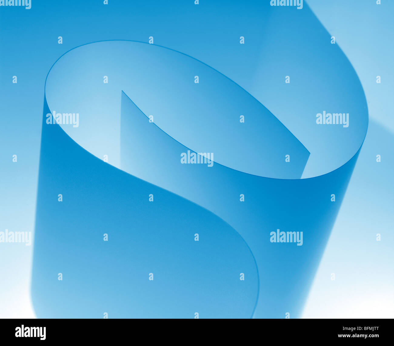 Blue Curved Line, Illustration Stock Photo - Alamy
