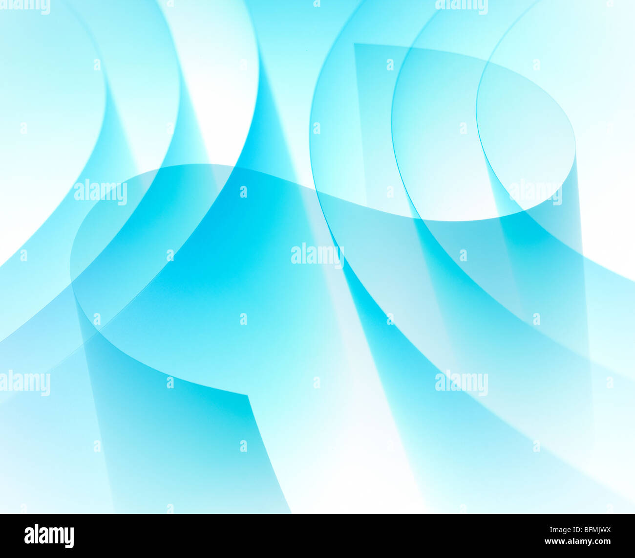 Blue Curved Line, Illustration Stock Photo - Alamy