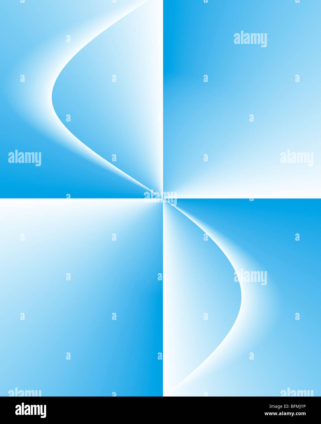 Blue Curved Line, Illustration Stock Photo - Alamy